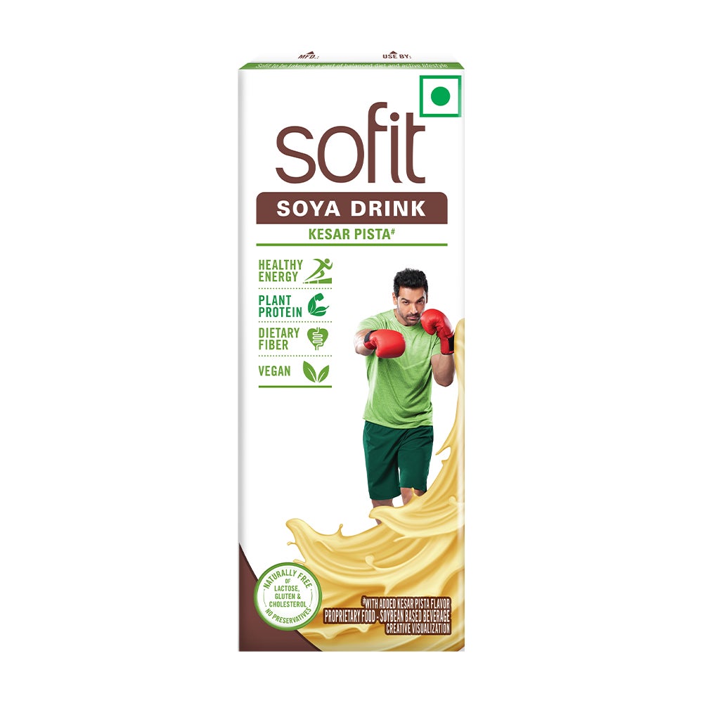 SOFIT Soya Drink, Kesar Pista 200 ml